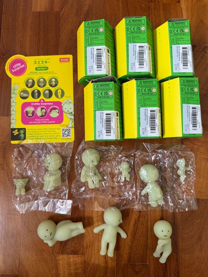 Smiski Series 1 Full Complete Set (6 main & 3 little surprises ...