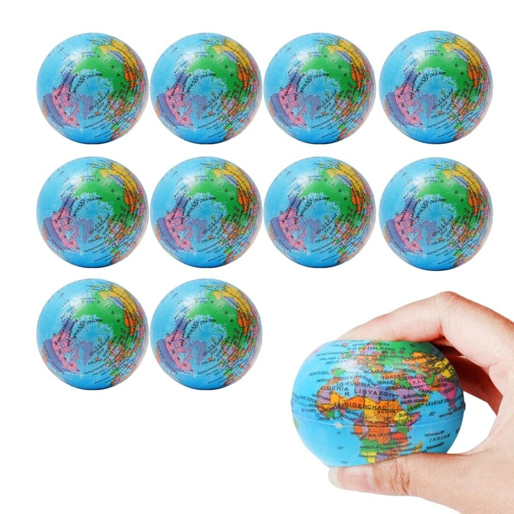 Soft Foam Globe Squeeze Toy World Map Toys Mini Foam Earth World Map ...