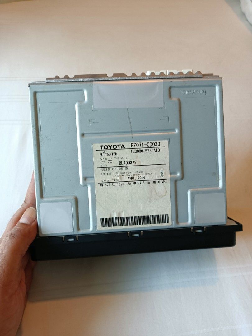 Toyota PZ071 Fujitsu Ten Car Radio / CD / USB Player, Auto Accessories ...