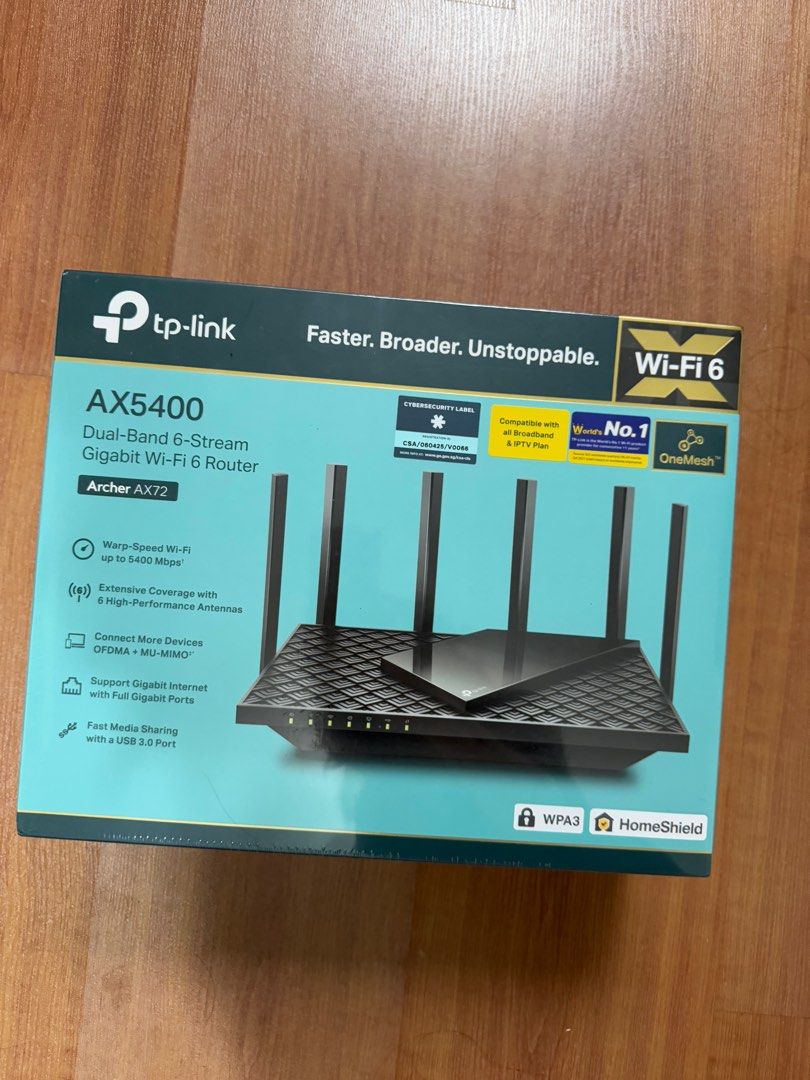 TP Link Archer AX73 AX5400 Dual-Band Gigabit Wi-Fi 6 Router, Computers ...
