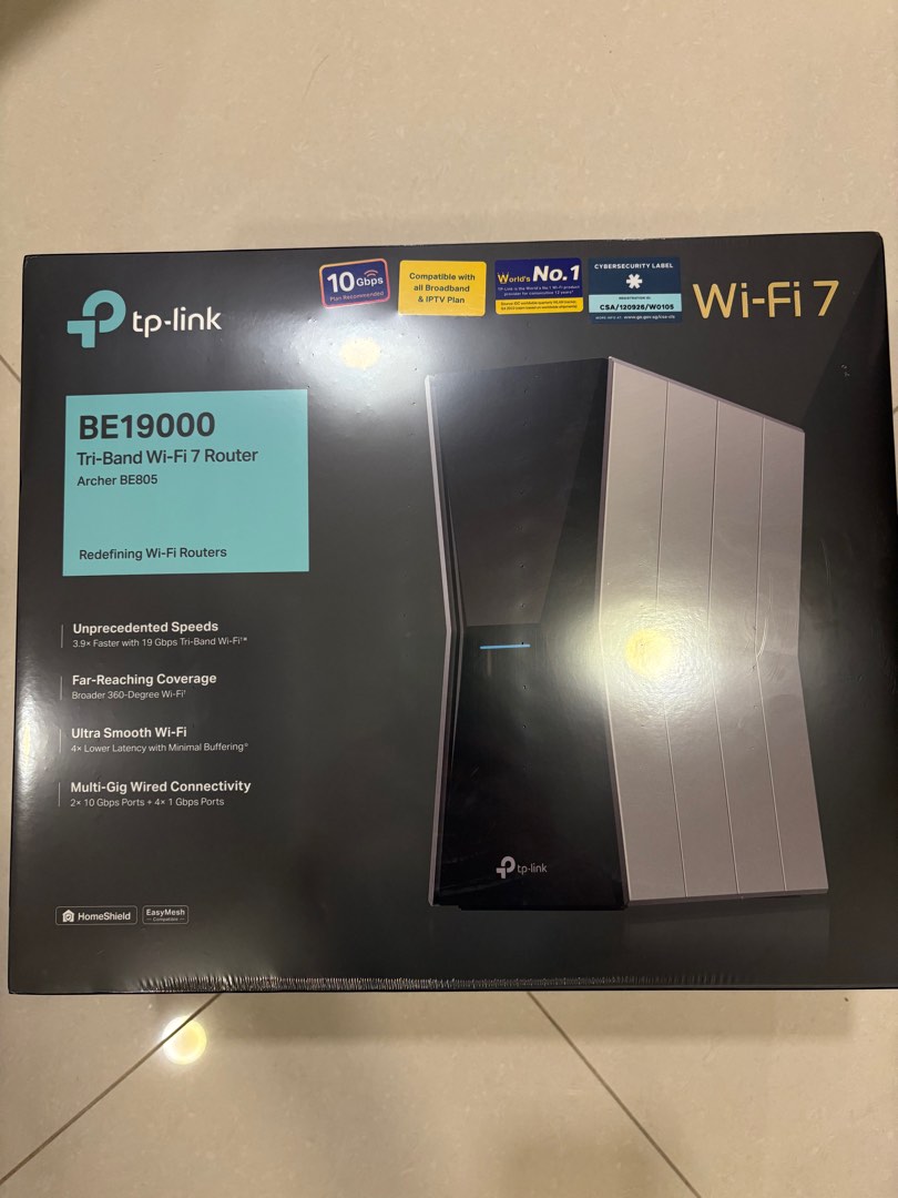 TP LINK BE19000 Tri-Band Wi-Fi 7 router, Computers & Tech, Parts ...