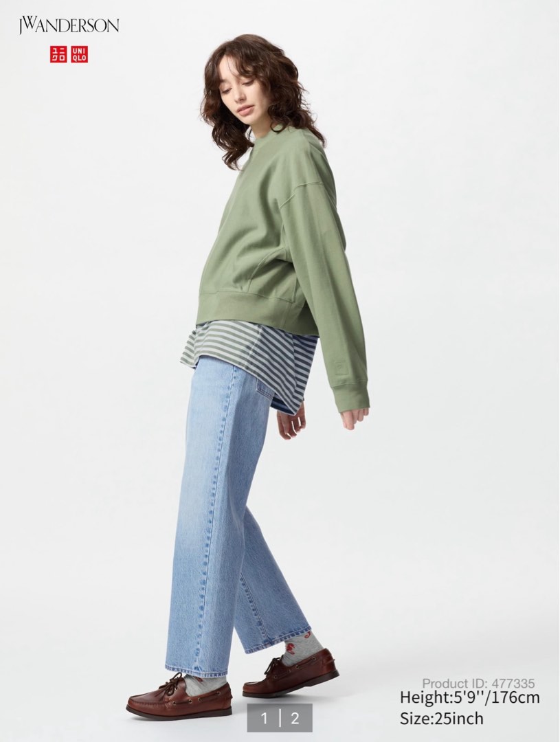 UNIQLO JW ANDERSON 23cm, Women's Fashion, Bottoms, Jeans on Carousell