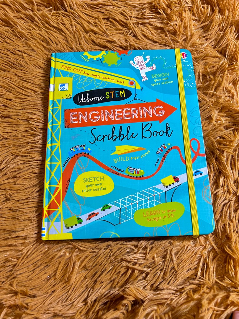 USBORNE STEM Engineering Scribble Book, Hobbies & Toys, Books ...