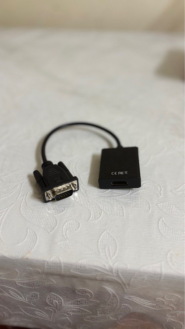 VGA to HDMI Cable, TV & Home Appliances, TV & Entertainment, TV Parts & Accessories on Carousell