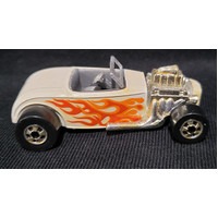 Vintage Hot Wheels 1975 Roadster Hot Rod White Flames Hongkong, Toys ...