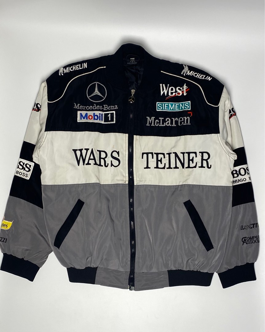 Vintage Mercedes benz racing jacket, Men's Fashion, Coats, Jackets and ...