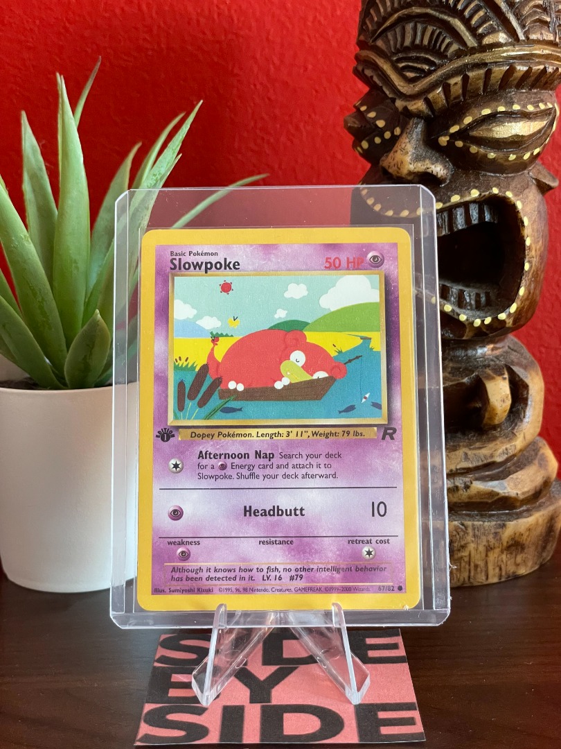 Vintage Pokemon TCG - Slowpoke (Team Rocket, #67/82, 1st Ed and Non-1st ...