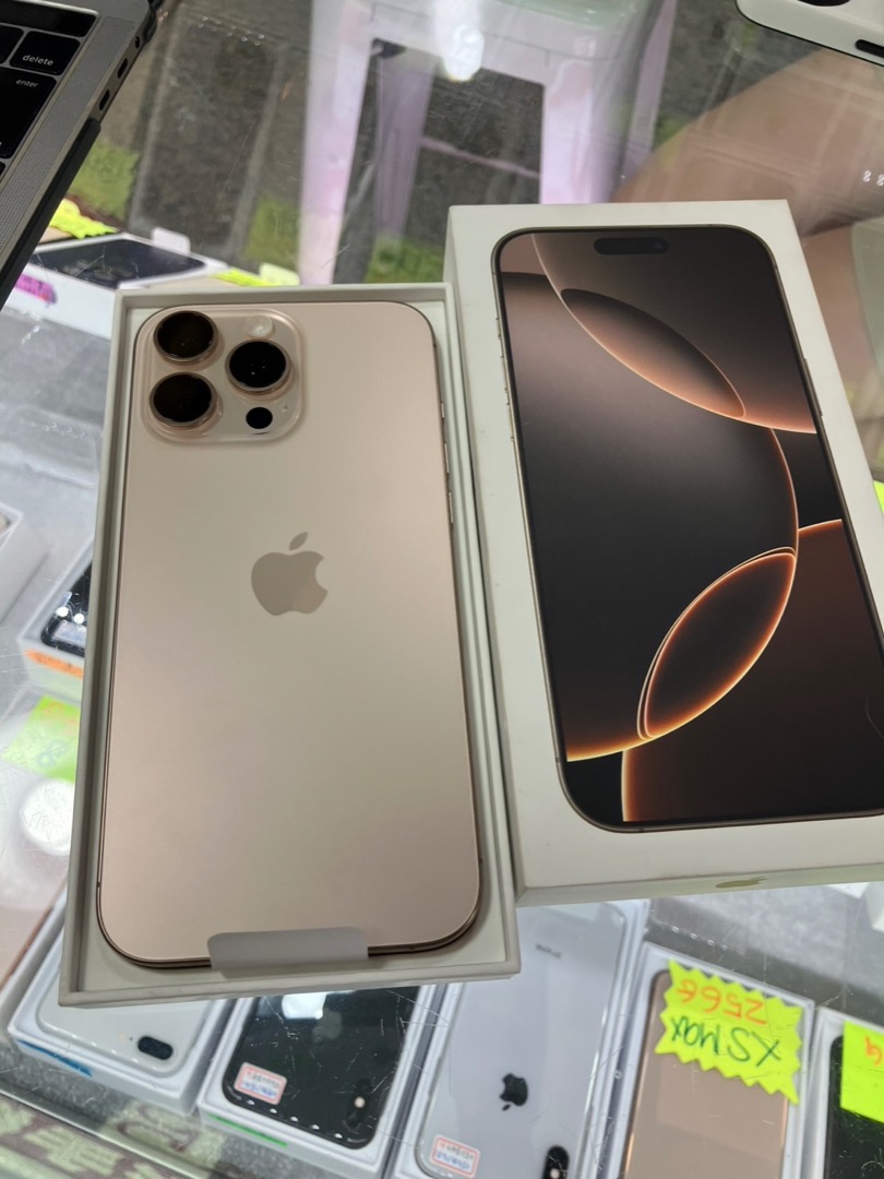 💜台北西門町通訊行💜🎈特價一台🎈🏅️拆封新品🏅️🔋100%🔥螢幕6.9吋🔥🍎 Apple iPhone 16Pro Max 256GB金色🍎 ...