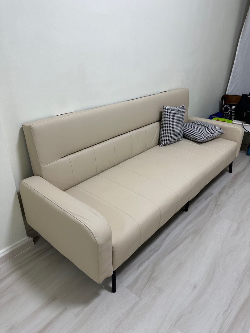 2.1meter Three seater folding sofa bed, Furniture & Home Living ...
