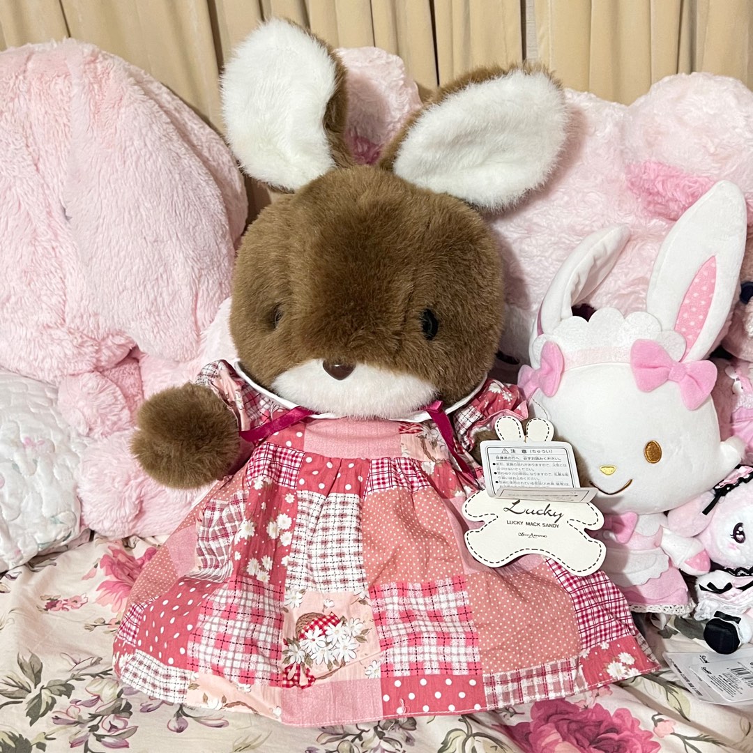 30cm big sylvanian inspired brown bunny stuffie stufftoy plush plushie ...