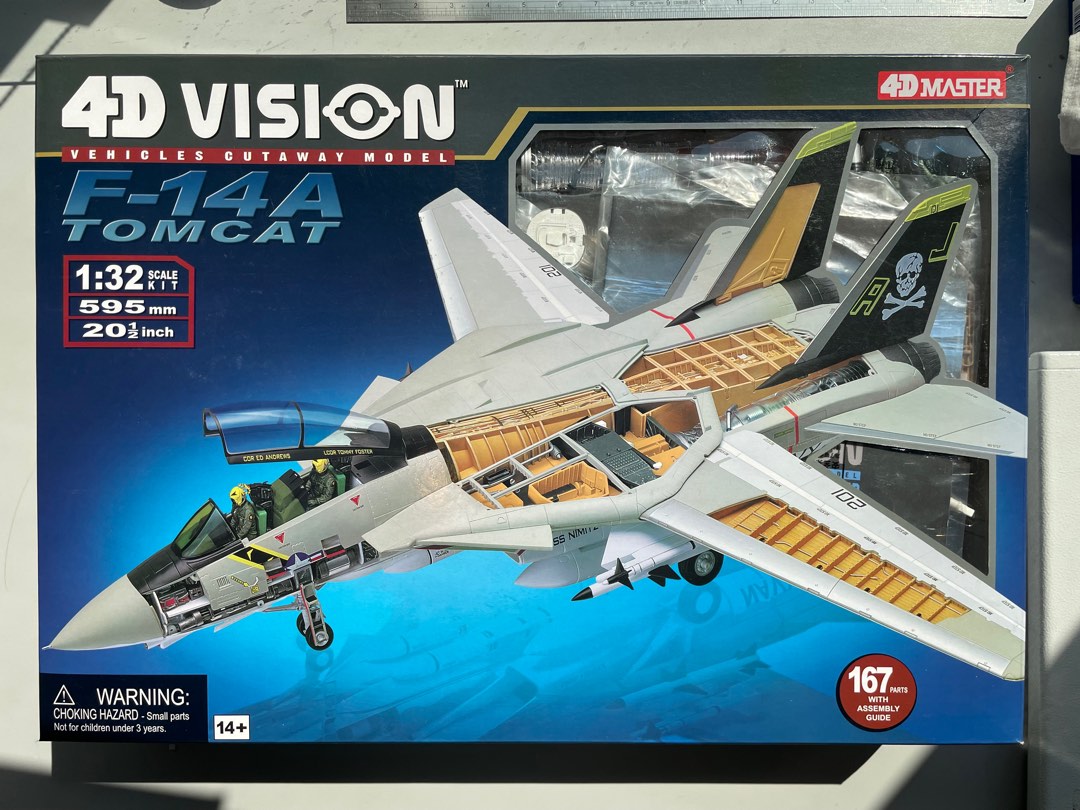 4D VISION F-14A TOMCAT, 興趣及遊戲, 玩具 & 遊戲類 - Carousell