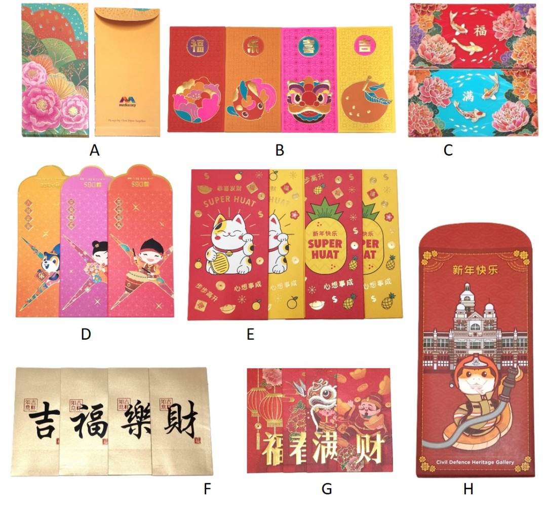 $5 to $8 each. Ang bao / hong bao / red packet year of the snake 2025 ...
