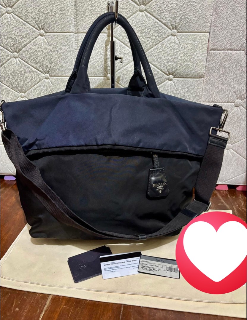 Authentic PRada 2 way bag, Luxury, Bags & Wallets on Carousell
