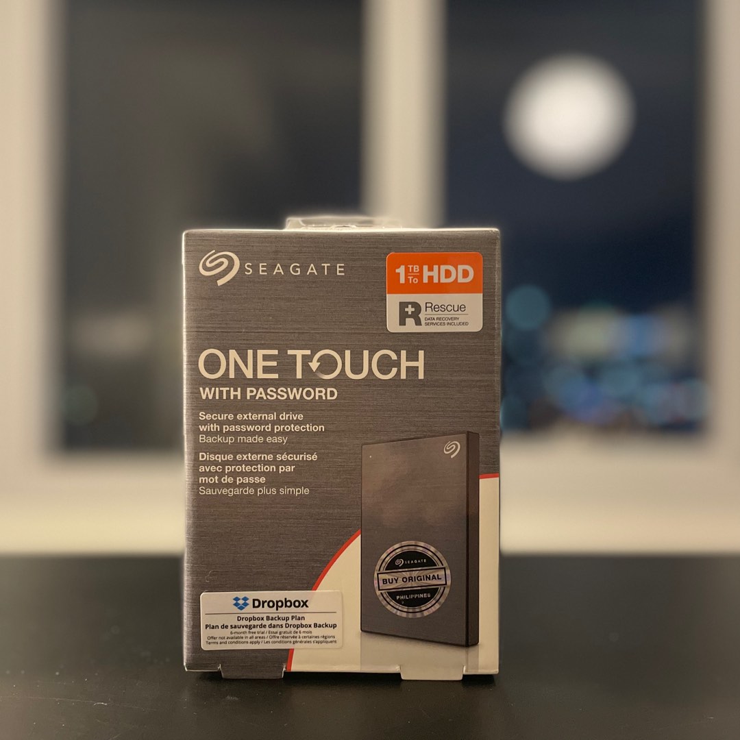 AUTHENTIC Seagate One Touch 1TB External Hard Drive in Space Grey ...
