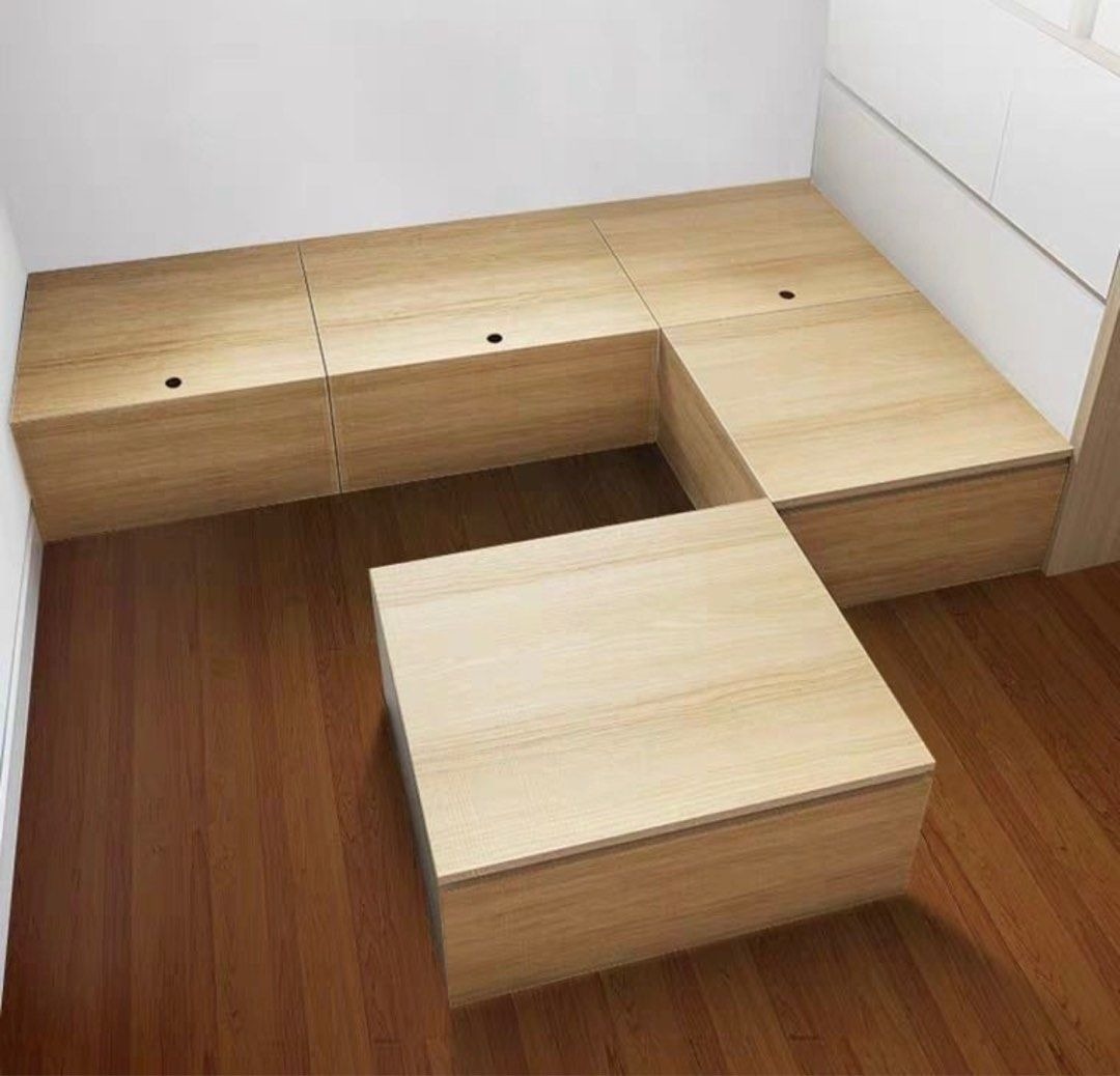 BETRE Storage Platform Ottoman, Furniture & Home Living, Furniture ...