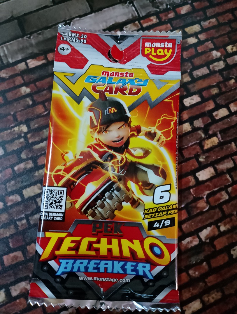 Boboiboy pek techno breaker 4/9 ( S card ), Hobbies & Toys, Toys & Games on Carousell