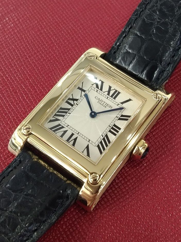 Cartier CPCP Tank A Vis Collection Prive 2484 Yellow Gold, Luxury ...