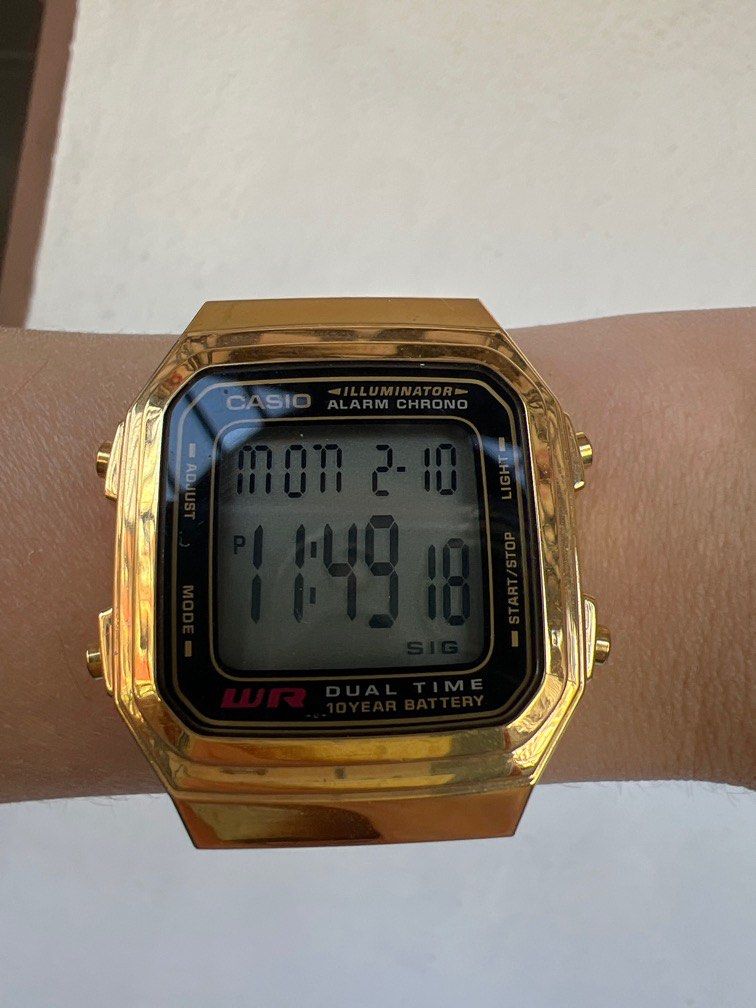 Casio classic gold watch, Men's Fashion, Watches & Accessories, Watches ...
