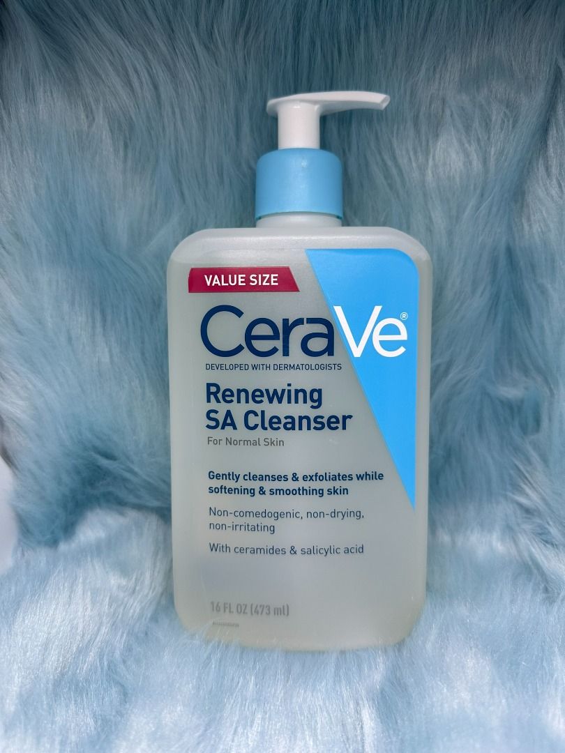 CeraVe SA Cleanser | Salicylic Acid Cleanser with Hyaluronic Acid 16 OZ ...
