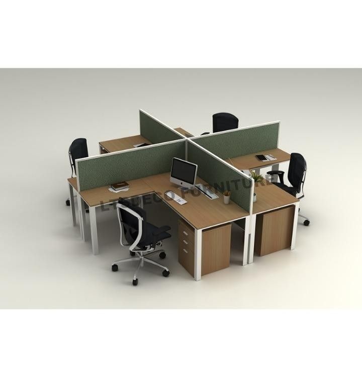 CROSS TYPE WORKSTATION CUBICLE | OFFICE PARTITION | OFFICE FURNITURE ...