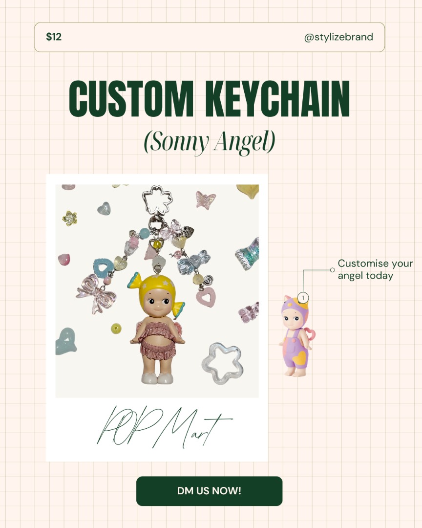 CUTE CUSTOM KEYCHAIN sonny angel mofusand smiski studio ghibli totoro ...