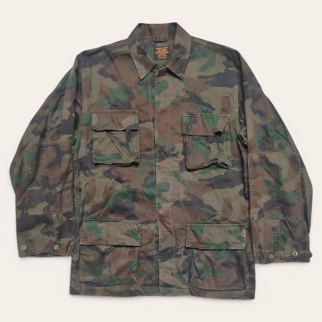 Dark Camo Field Jacket - Jaket M65 Canvas Semi Parka Loreng Army ...