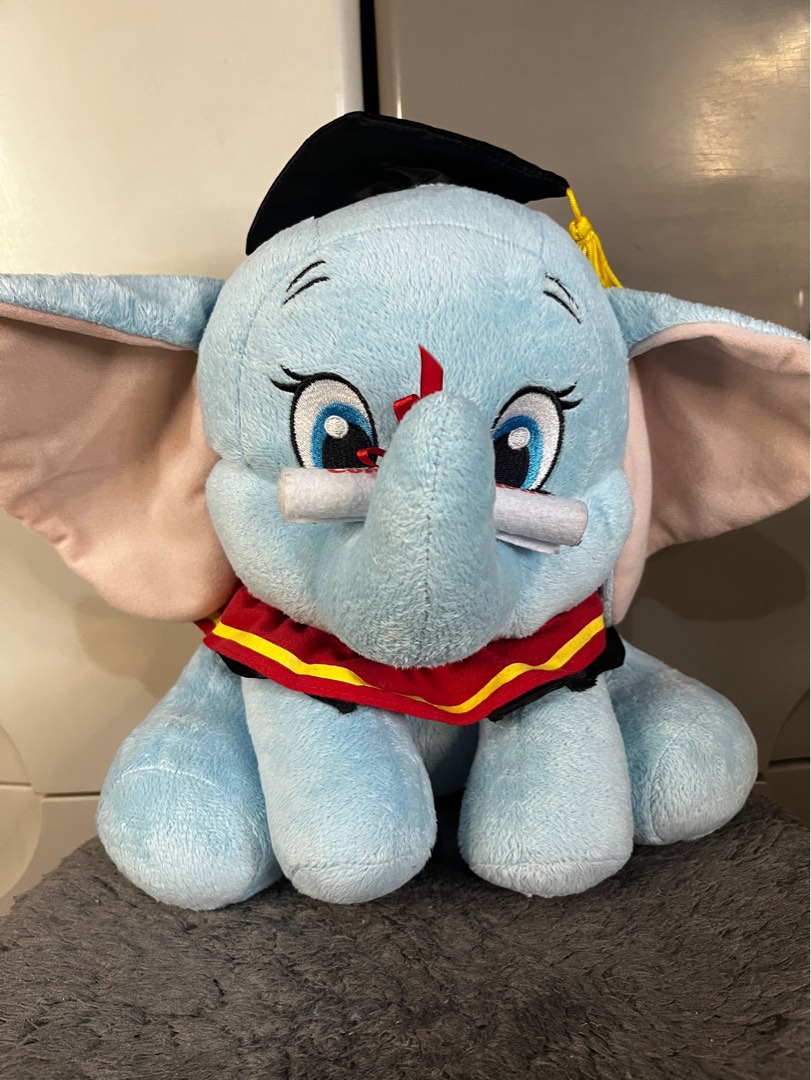 Disney Classic Dumbo The Elephant in Toga x Graduate x Graduation Plush/Stufftoy, Hobbies & Toys ...