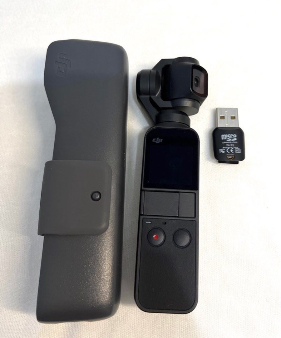 DJ1 osmo pocket 1 wih micro sd, Photography, Video Cameras on Carousell