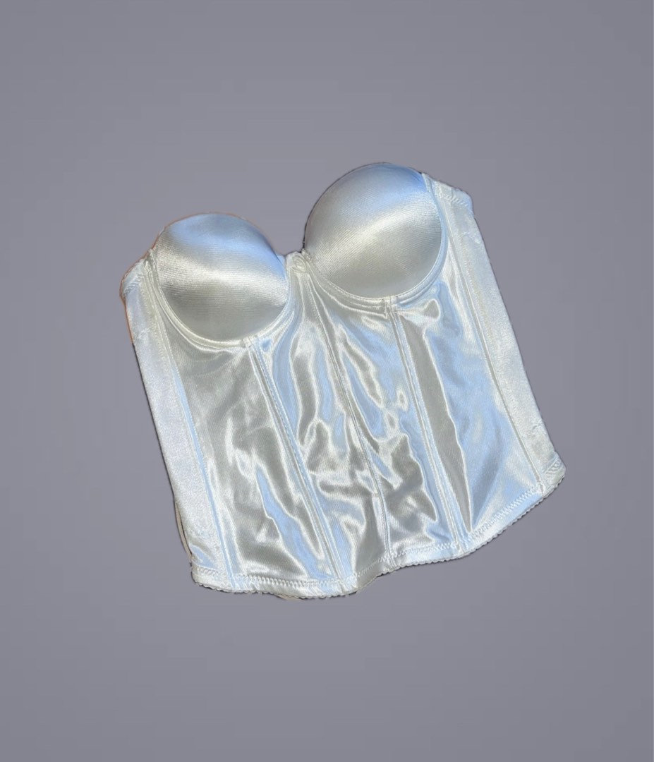 DOMINIQUE JULIETTE SATIN BUSTIER CORSET, Women's Fashion, Tops, Others ...