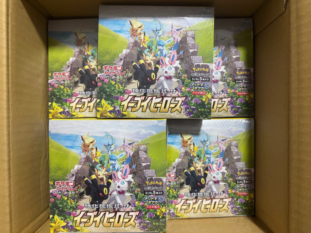 Eevee Heroes Booster Box Japanese s6a, Hobbies & Toys, Toys & Games on ...