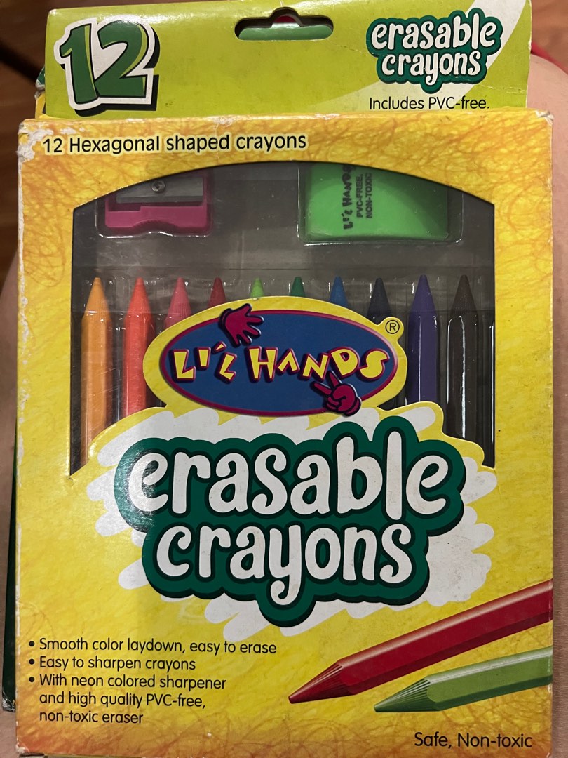 Eradable Crayons, Hobbies & Toys, Stationary & Craft, Art & Prints on ...