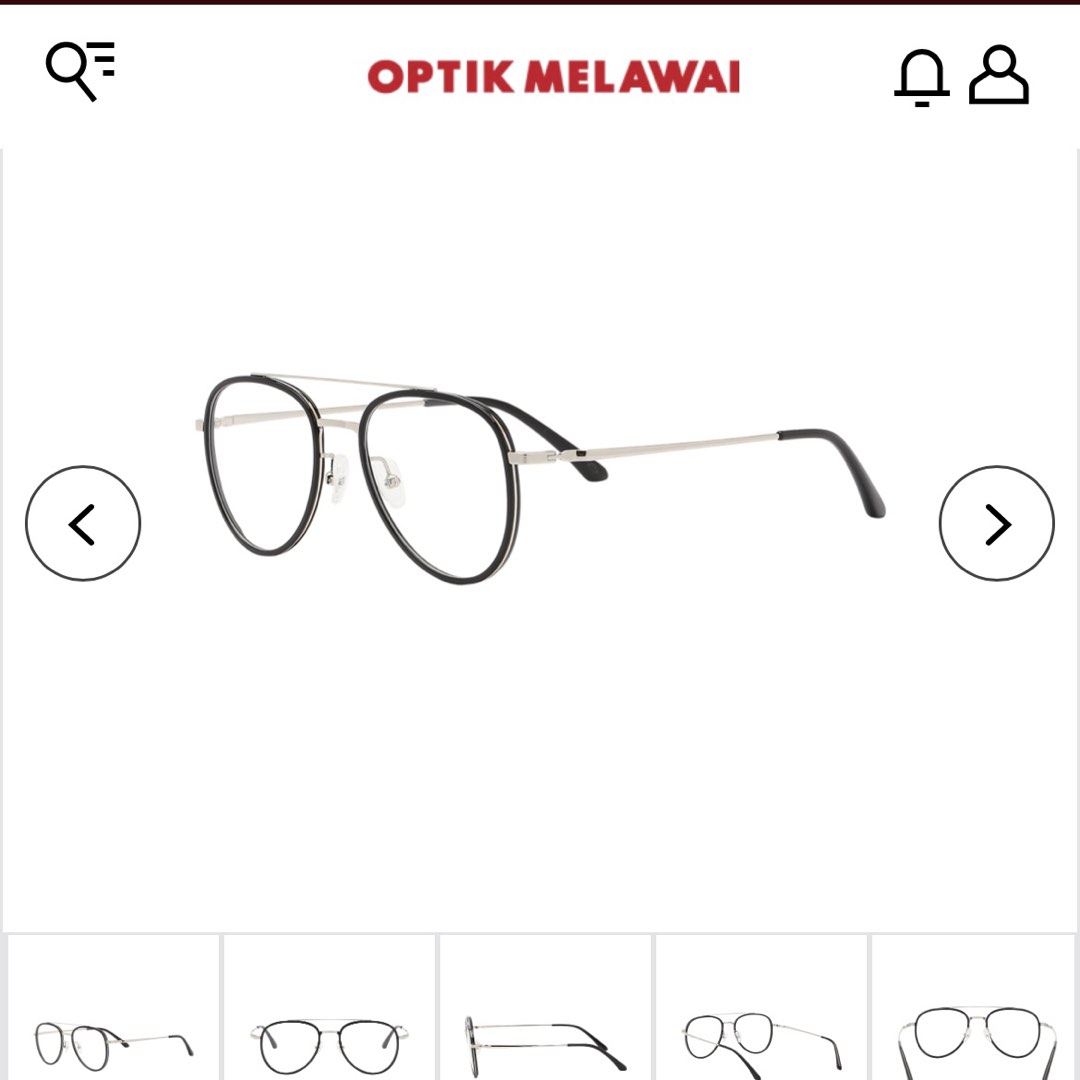 Frame Kacamata Illustro Optik Melawai Aviator, Fesyen Pria, Aksesoris, Kacamata di Carousell