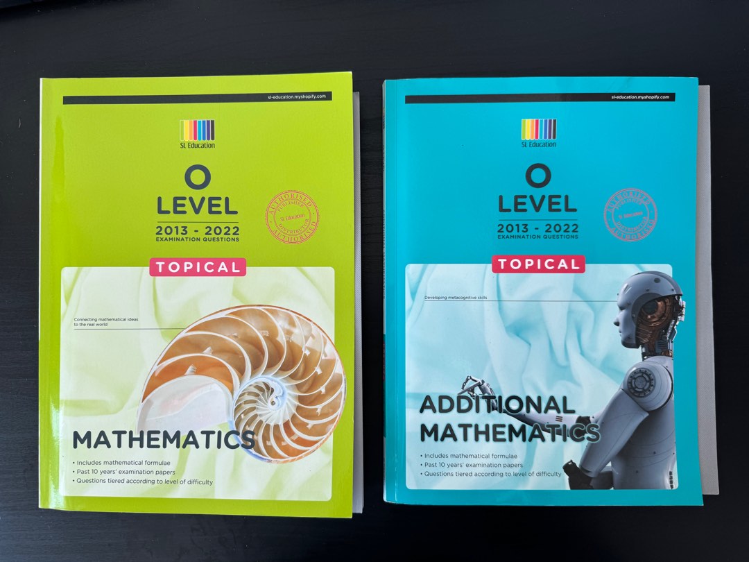 Gce o levels Math/ A.Math topical 2013-2022 assessment book, Hobbies ...