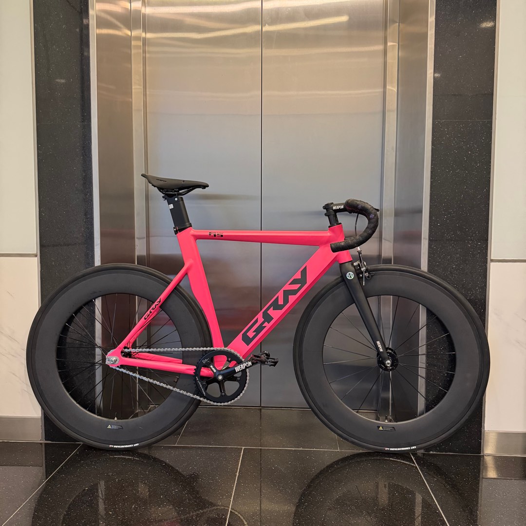 Gray fixie/frame set $450/Complete bike $750/light weight bike/brand ...