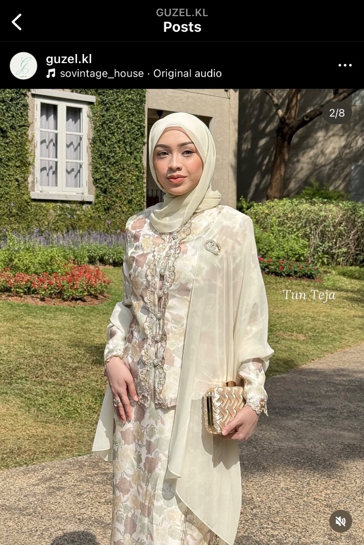 GUZEL KL TUN TEJA KURUNG 2025, Women's Fashion, Muslimah Fashion, Baju ...