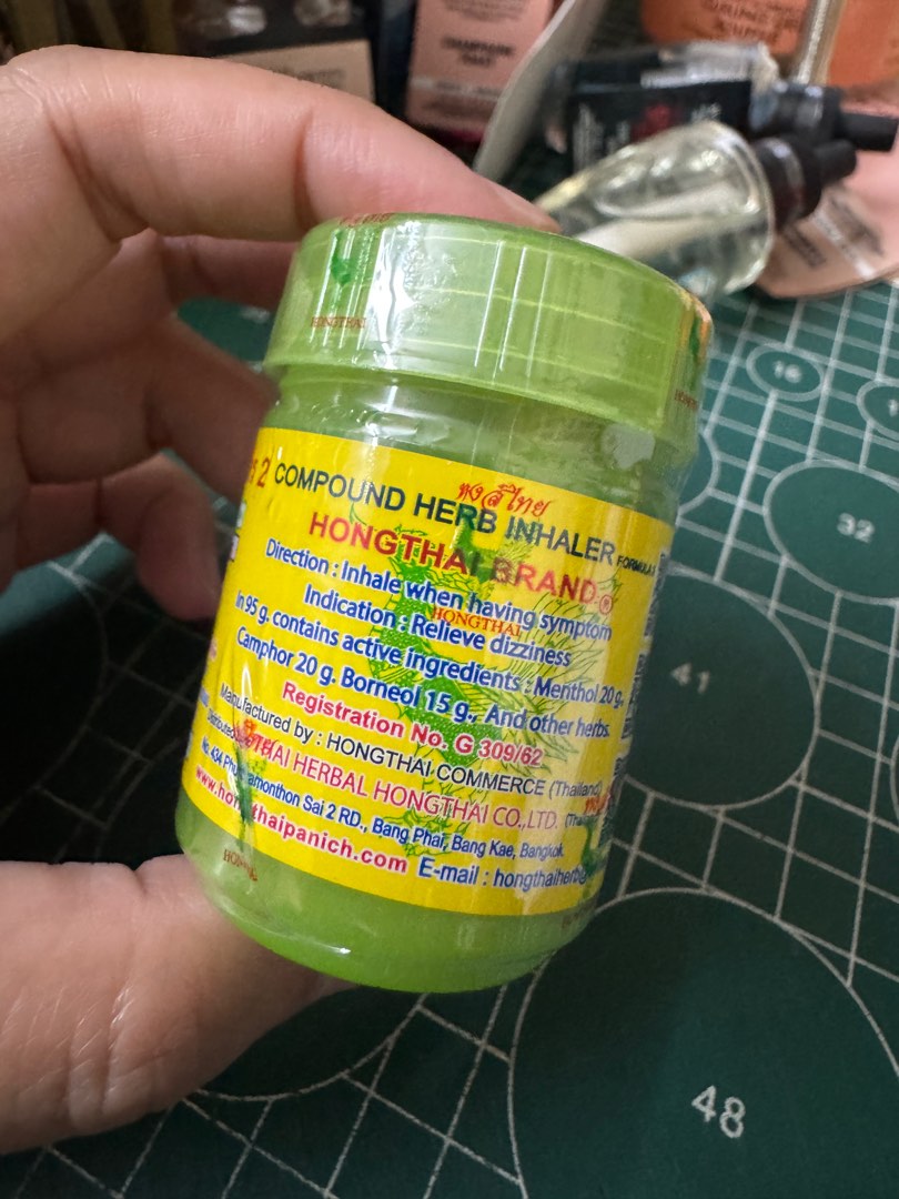 HongThai Compund Herb Inhaler 95g, Health & Nutrition, Health Supplements, Vitamins ...