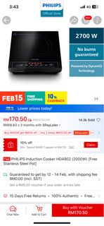 Induction cooker, TV & Home Appliances, Kitchen Appliances, Hobs ...