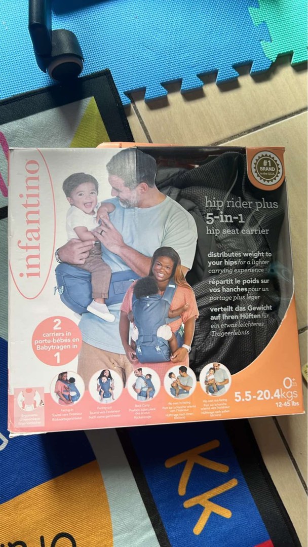 Infantino Hip Rider Plus 5 In 1 Hip Seat Carrier, Babies & Kids, Going ...