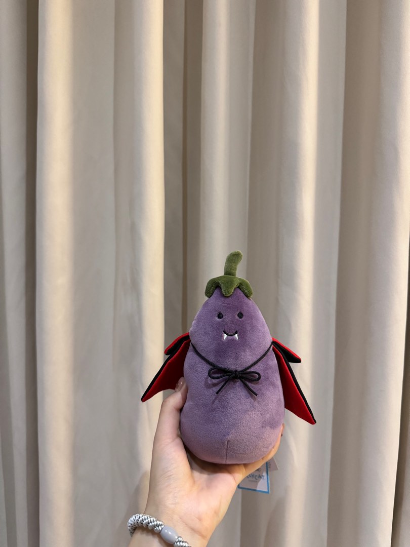 Jellycat vivacious vampire aubergine, Hobbies & Toys, Toys & Games on ...