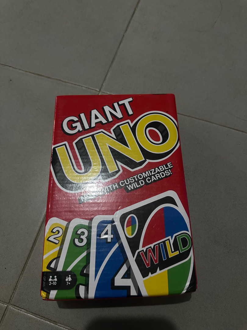 Jumbo UNO Cards, Hobbies & Toys, Toys & Games on Carousell