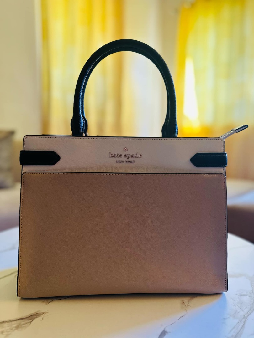 Kate Spade New York - Staci Colorblock Medium Satchel Warm Beige ...