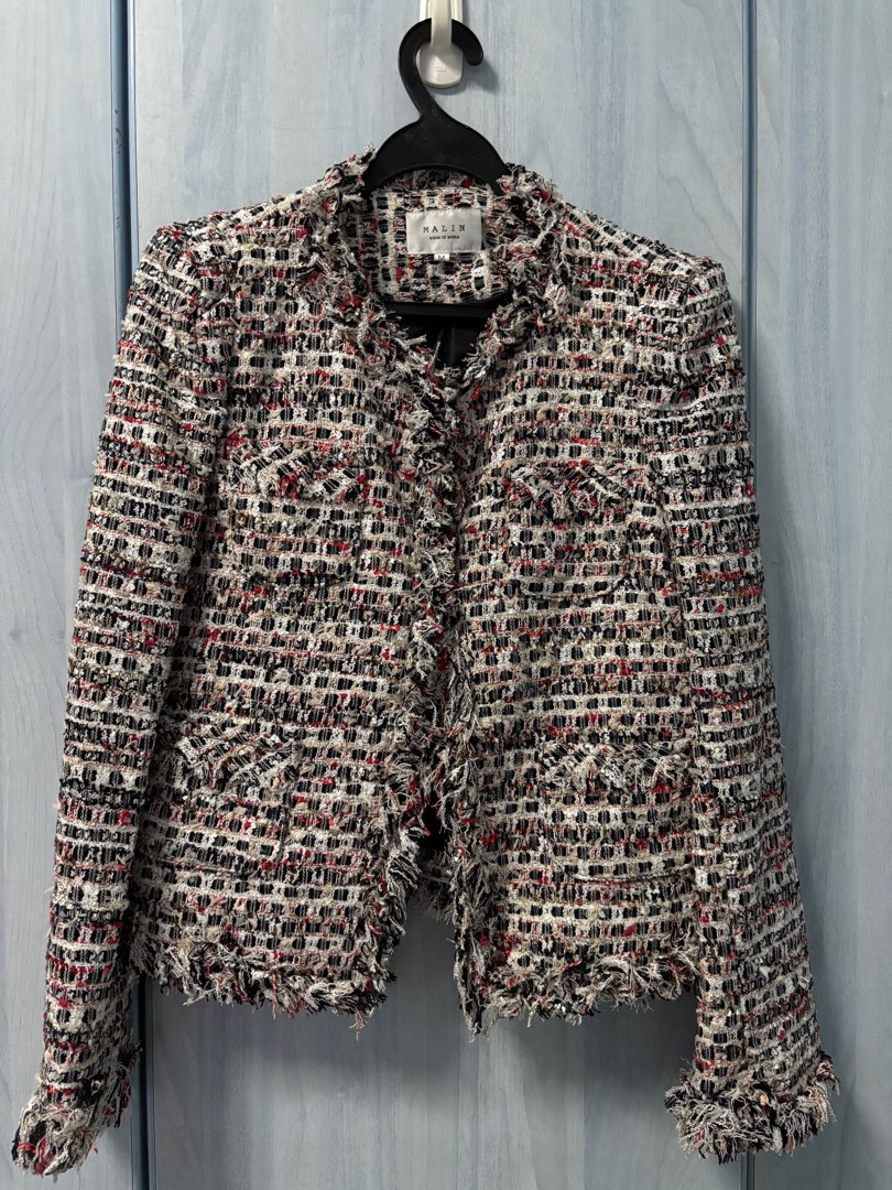 Korean tweed jacket, Women's Fashion, Coats, Jackets and Outerwear on ...