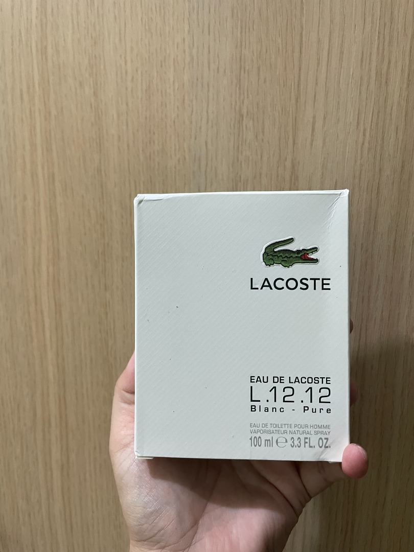 LACOSTE White blanc-pure Eau de Lacoste 100ml, Beauty & Personal Care ...