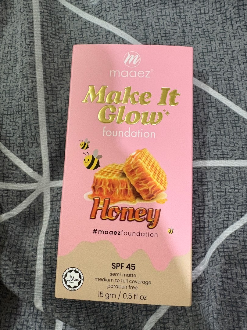 Maeez foundation make it glow code honey, Beauty & Personal Care, Face ...