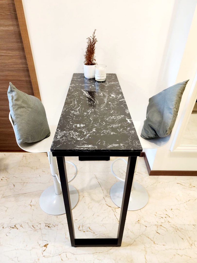 Marble top Bar table, Furniture & Home Living, Furniture, Tables & Sets ...