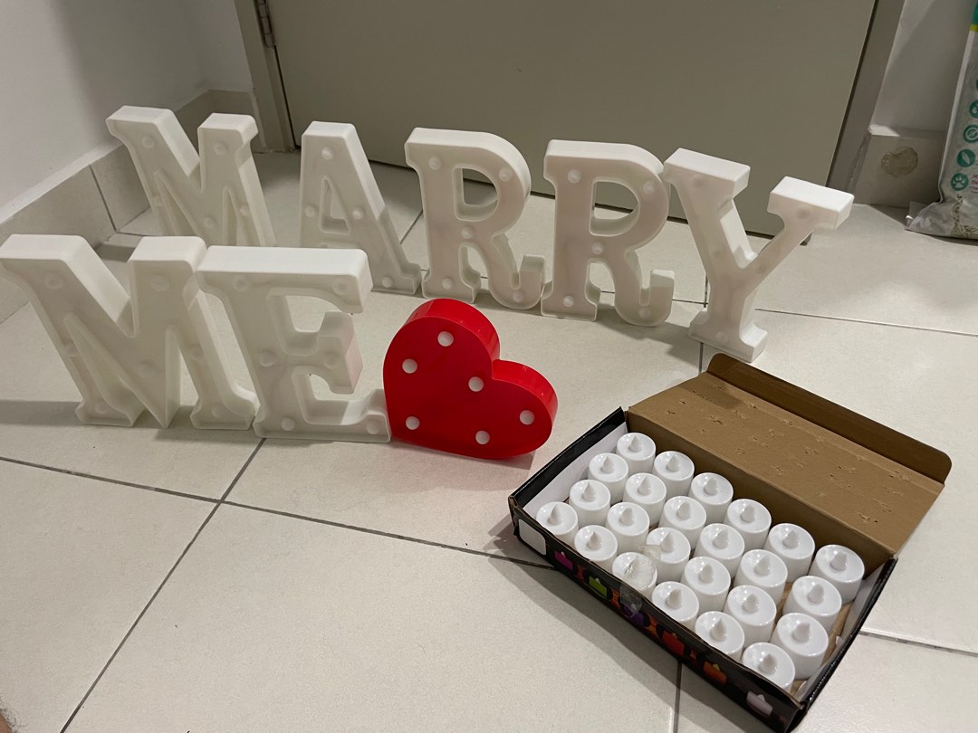 MARRY ME LED lights and small LED candles, Everything Else, Others on ...