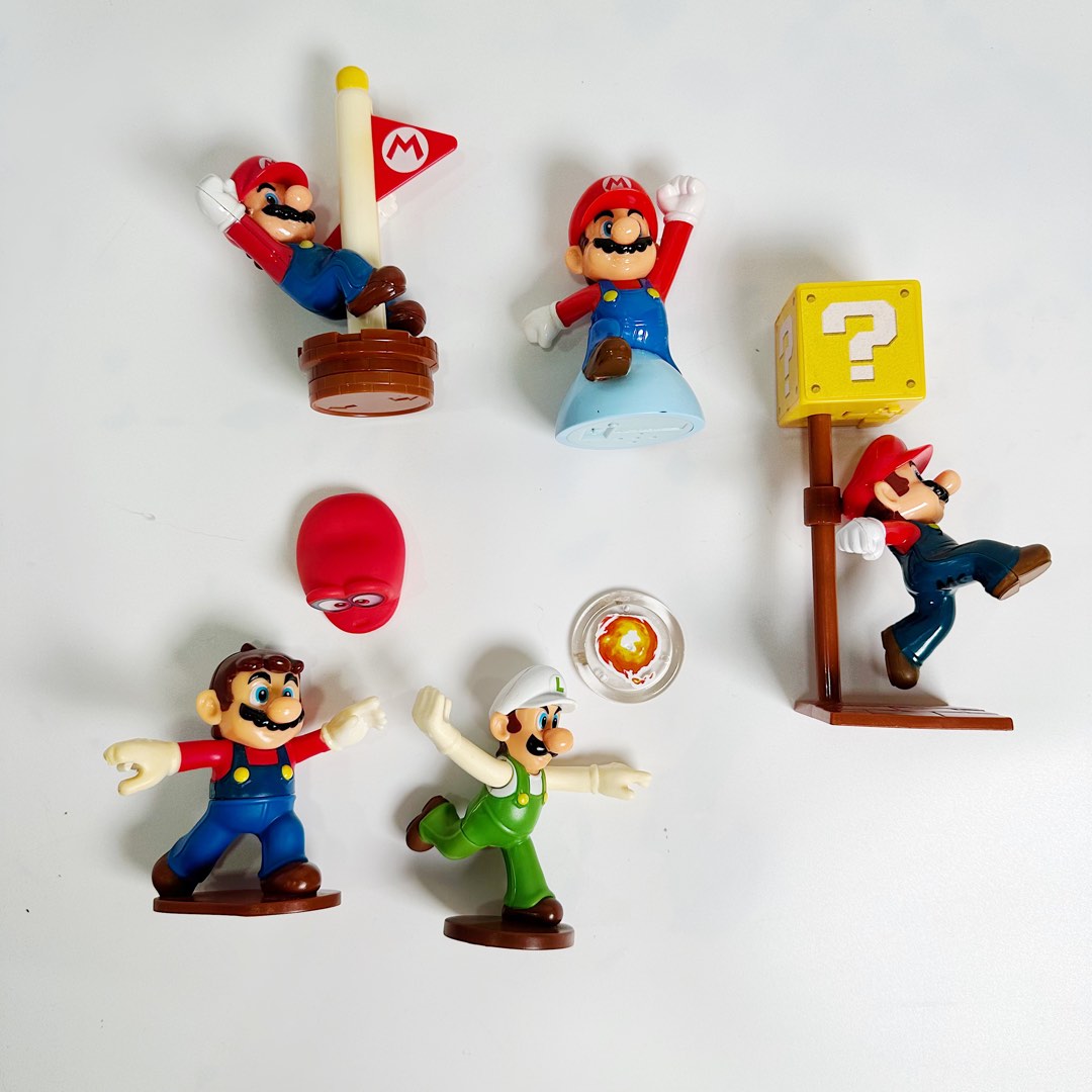 McDonald’s McD Super Mario Bros Toys set of 5, Hobbies & Toys, Toys ...