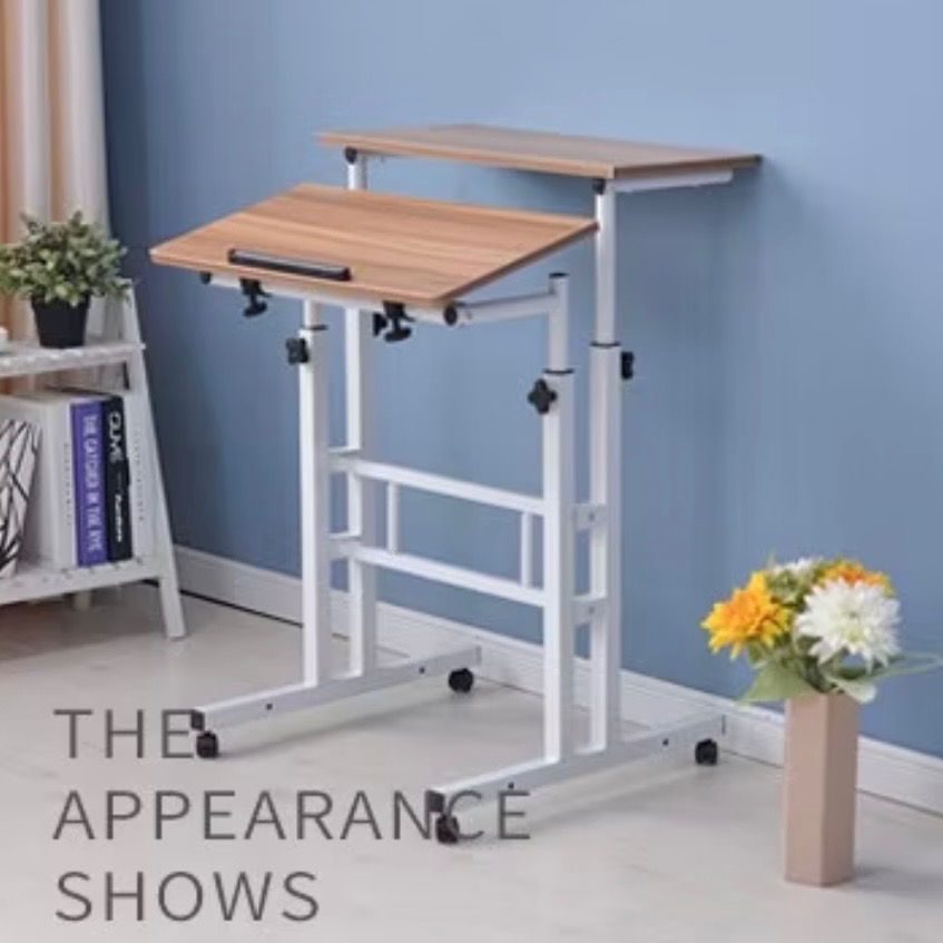 Movable Lifting Computer Table | Height Adjustable Ergonomic Standing ...