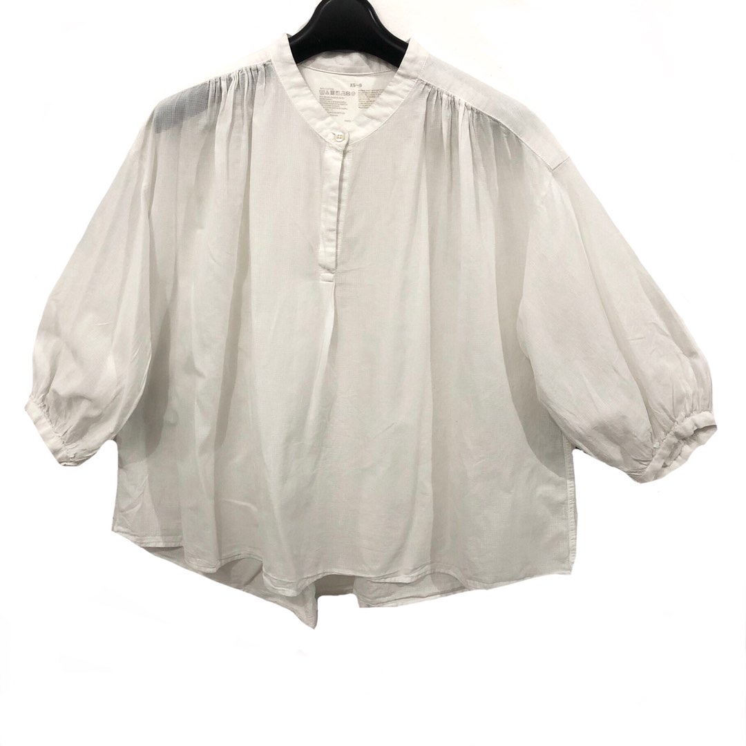 Muji 100% Ultralight Twisted Cotton Widefit Tops, Women's Fashion, Tops, Shirts on Carousell
