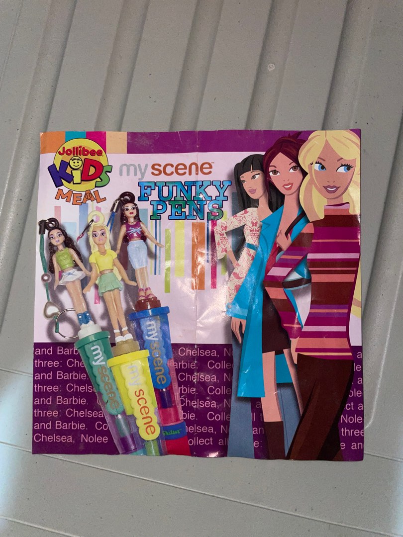 My Scene funky pens Jollibee Kiddie Meal (LF), Hobbies & Toys, Toys & Games on Carousell